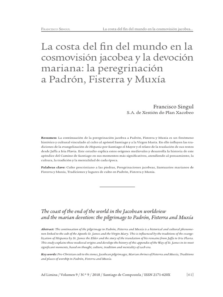 Ad Limina IX. 04 Francisco Singul | PDF | Santiago de compostela ...