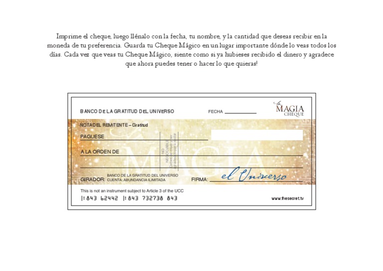 The Magic Check Es | PDF