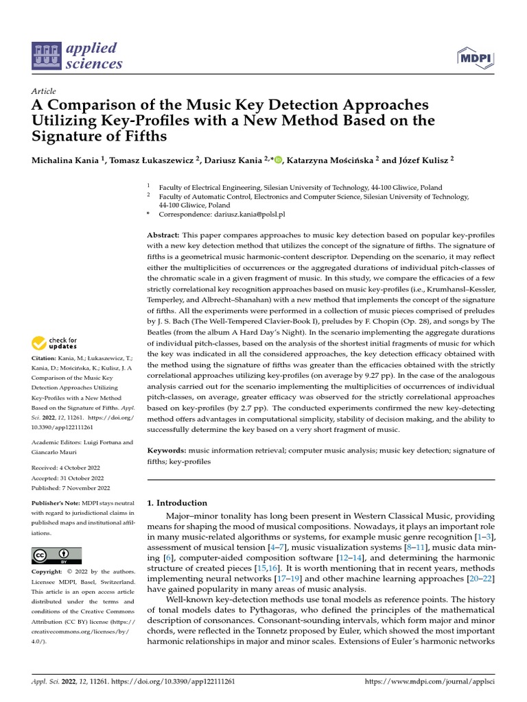 Musical Key Detection | PDF | Chord (Music) | Scale (Music)