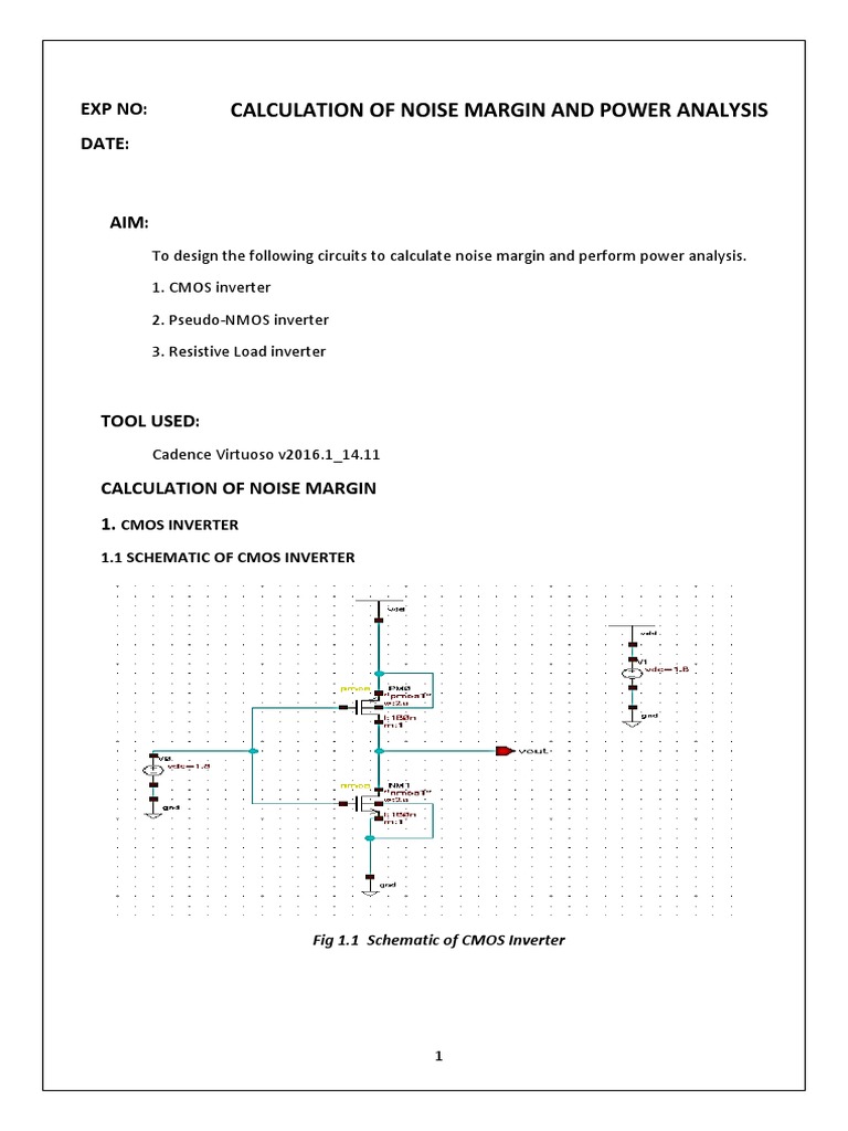 Noise Margin | PDF | Power Inverter | Cmos