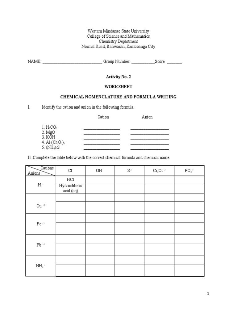 ACTIVITY NO. 2 (CHEMISTRY LABORATORY) - Chemistry For Engineers | PDF ... ACTIVITY NO. 2 (CHEMISTRY LABORATORY) - Chemistry For Engineers | PDF ...