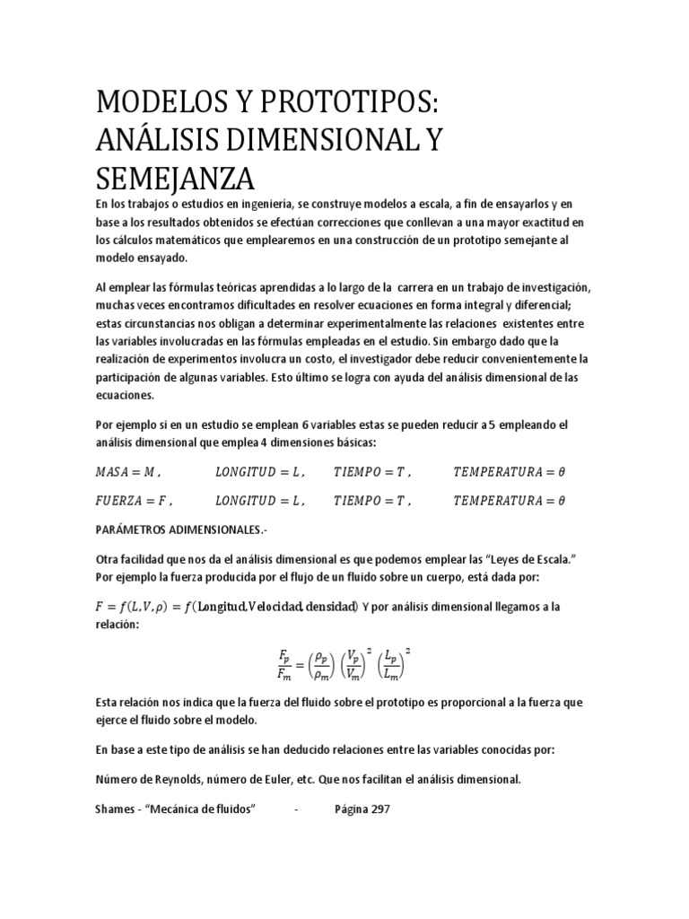 14 Modelos y Prototipos | PDF | Ecuaciones | Física