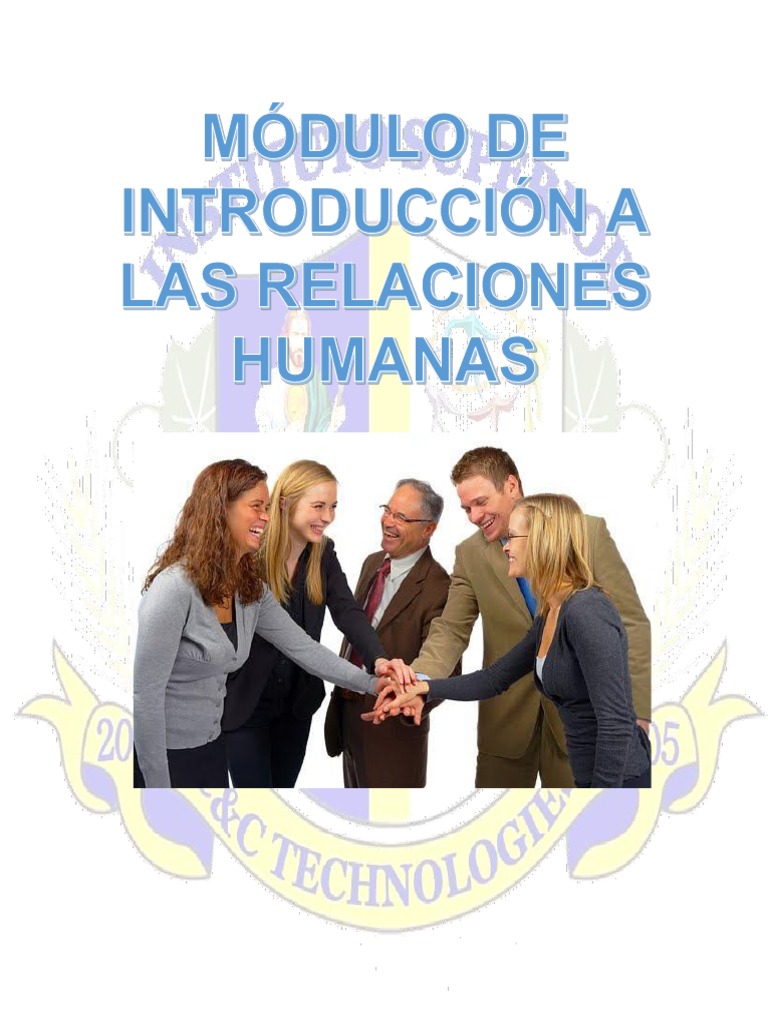 Modulo de Introduccion A Las Relaciones Humanas | PDF | Las emociones | Ansiedad