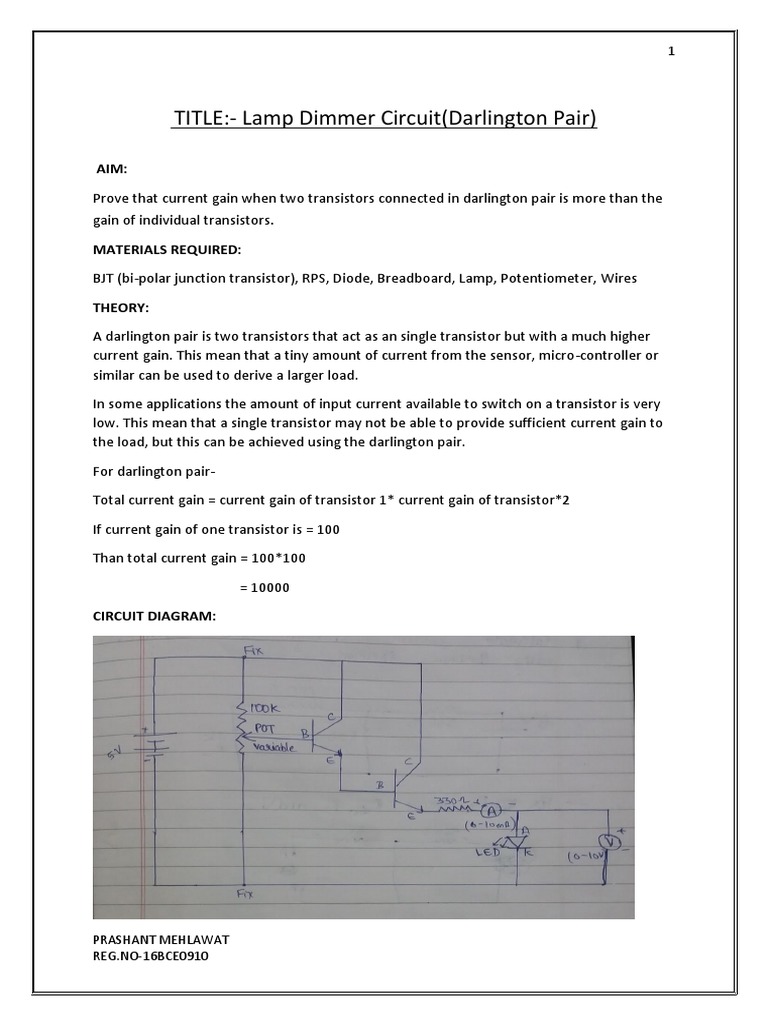 Darlington Circuit | PDF