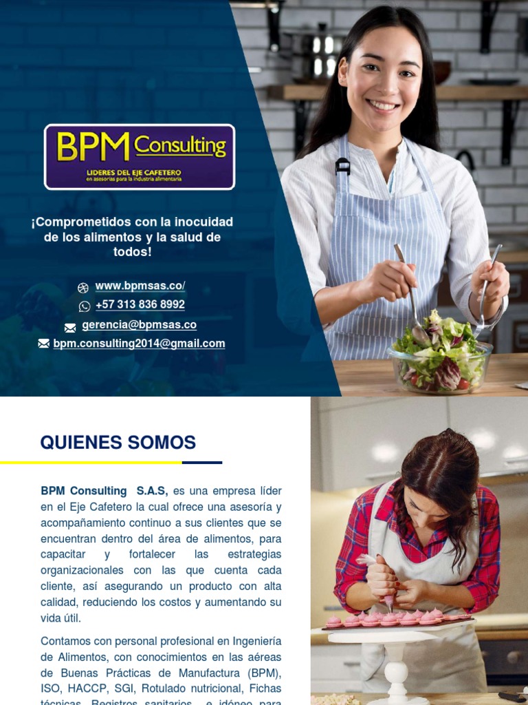 Conoce A BPM Consulting SA | PDF | Alimentos | Calidad (comercial)