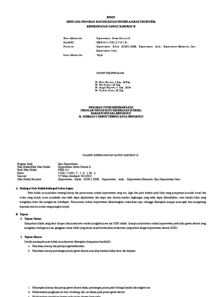 RPKPS | PDF | Pengembangan Diri | Sains & Matematika