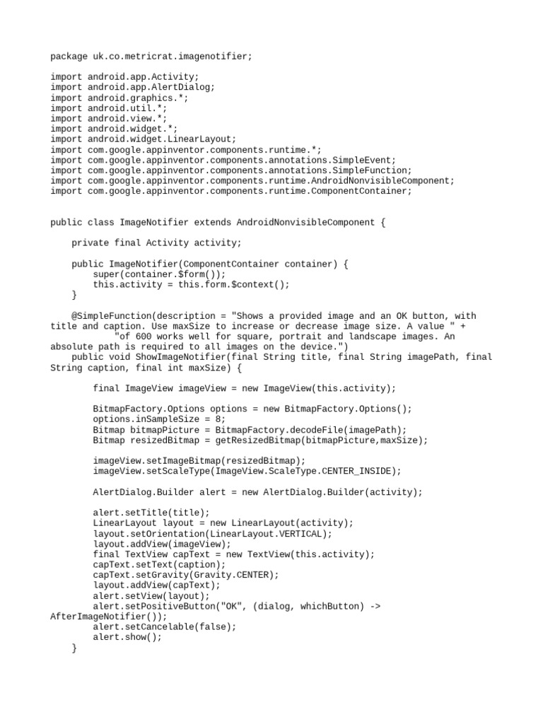 Imagenotifier Java | PDF | Computer Engineering | Computer Science