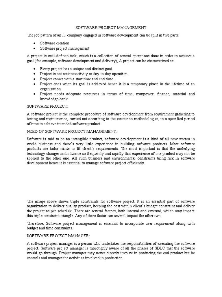 Software Project Management | PDF | Project Management | Evaluation