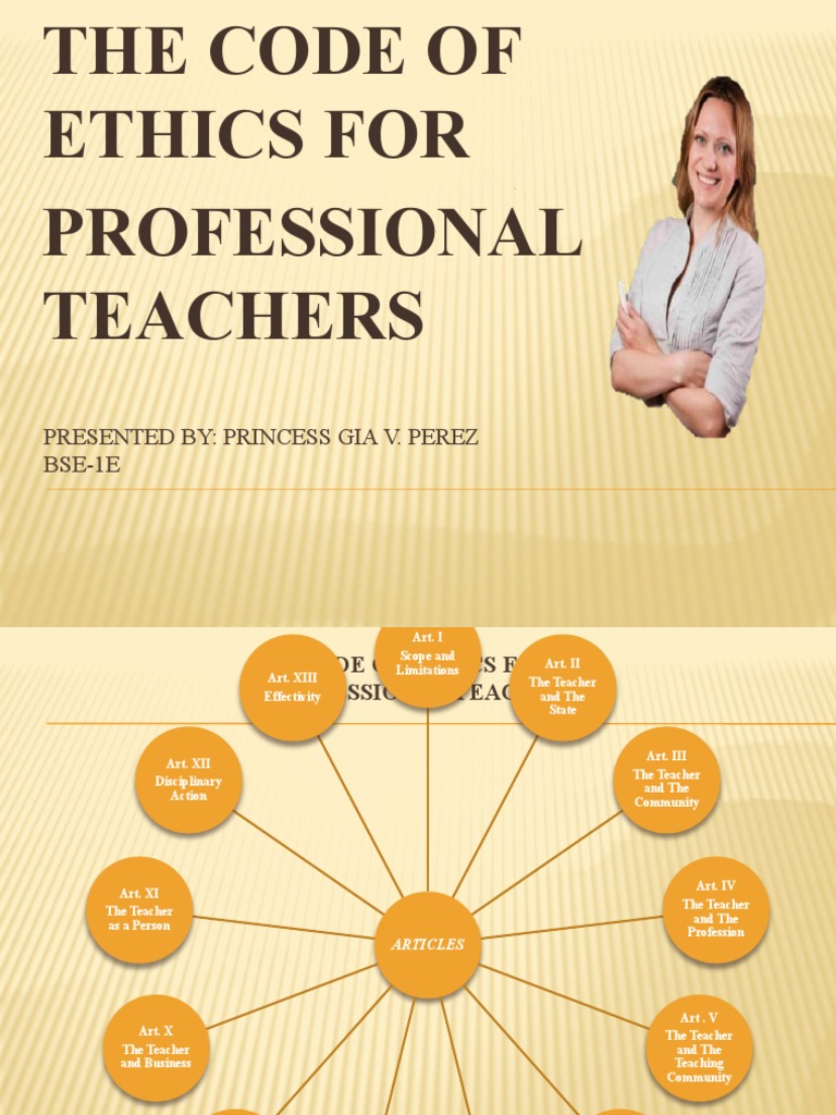Code of Ethics - PPTX Version 1 | PDF | Teachers | Dignity