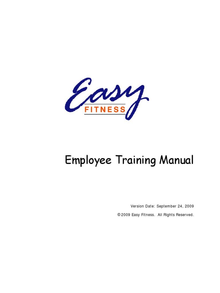 Employee Handbook | PDF | Weight Loss | Personal Trainer