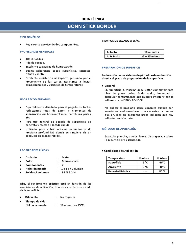 HT - Bonn Stick Bonder | PDF | Hormigón | Materiales
