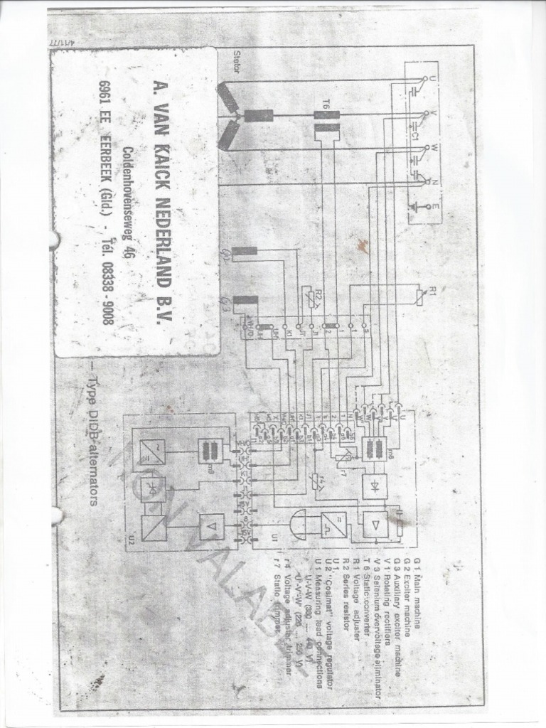 Avr Drawing With Alternator | PDF