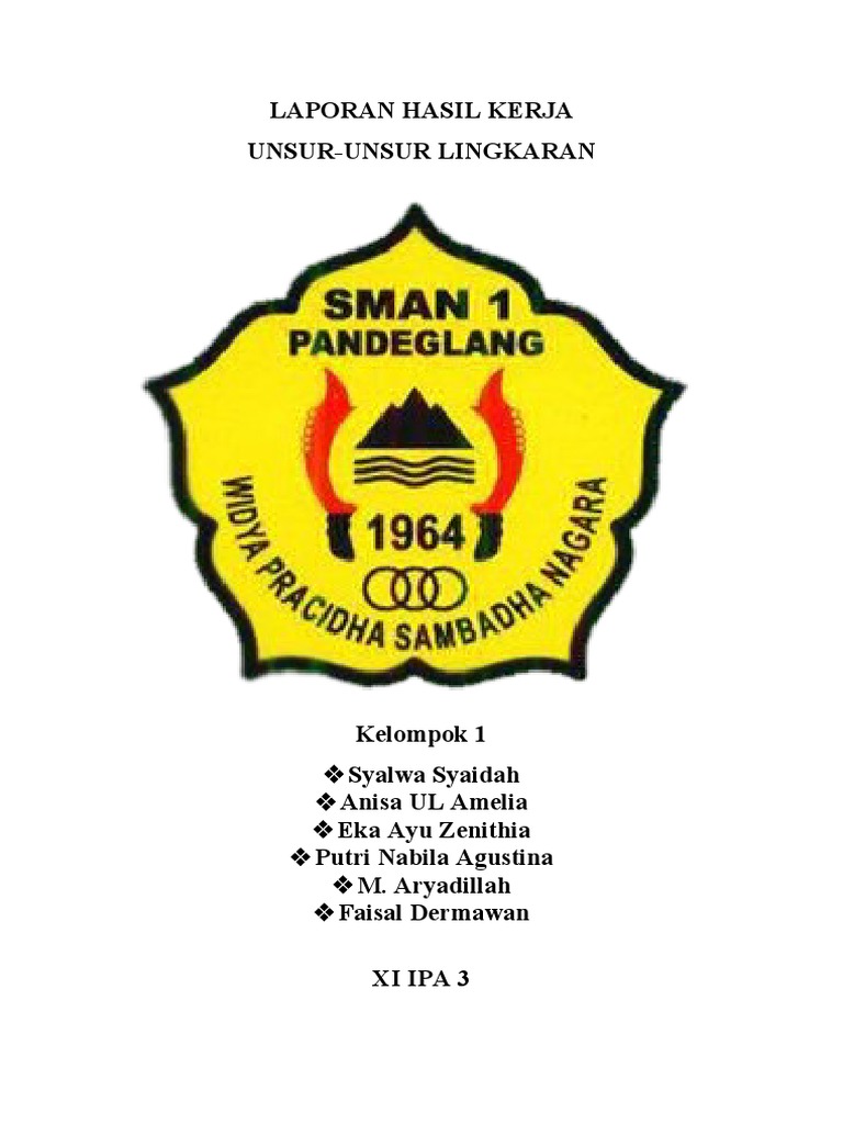 Unsur Lingkaran Kelompok 1 XI IPA 3 | PDF