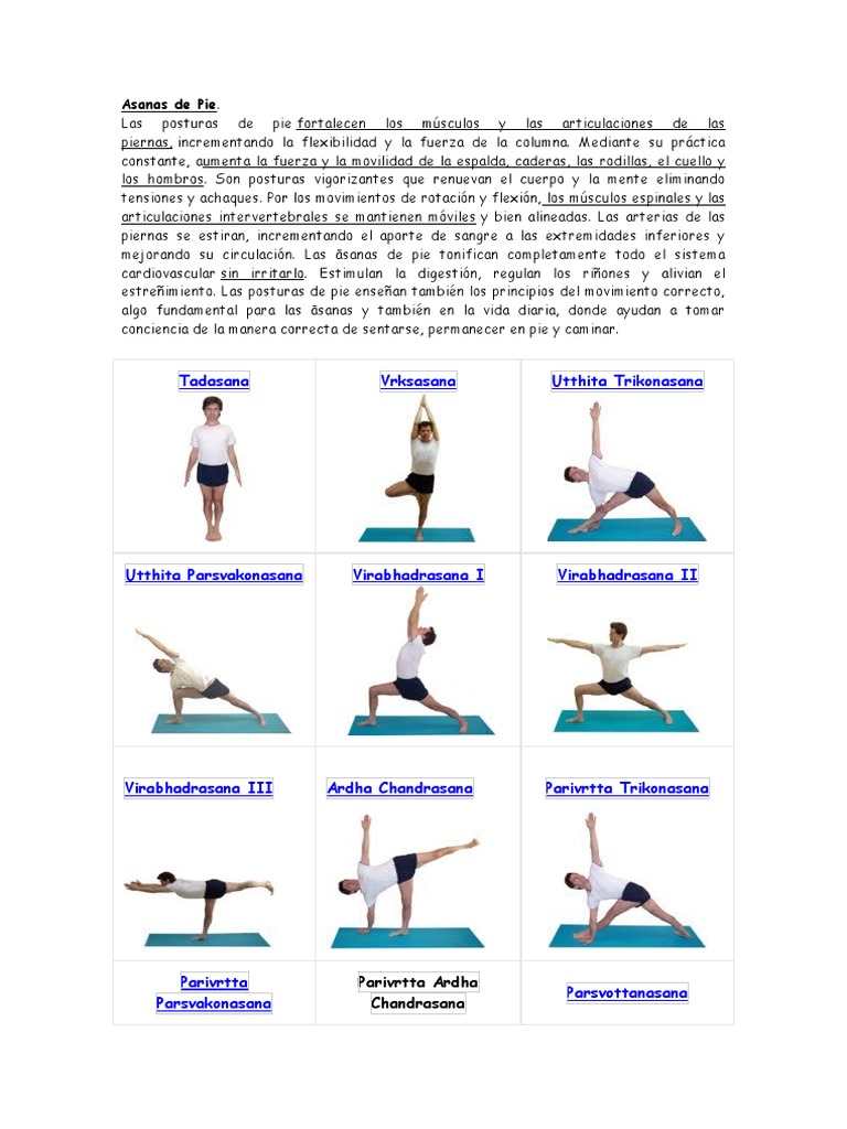 Beneficios de las Asanas de Yoga | PDF | La columna vertebral | Asana