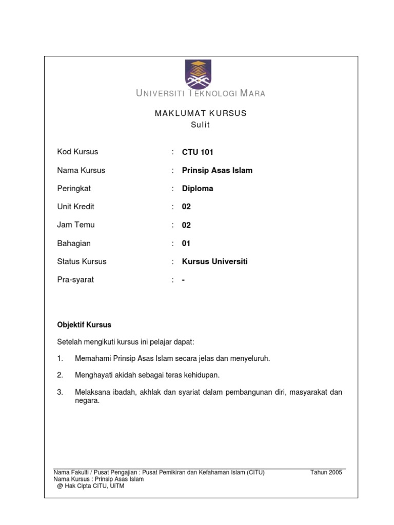 Ctu 101 | PDF | Karier & Perkembangan