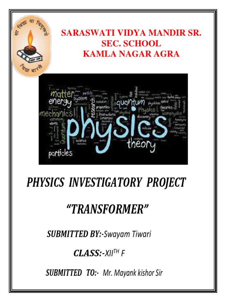 Physics Investigatory Project Transformer 1 23 | PDF | Transformer ...