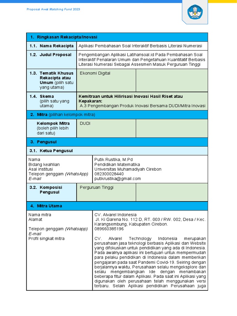 Proposal Awal | PDF | Komputer