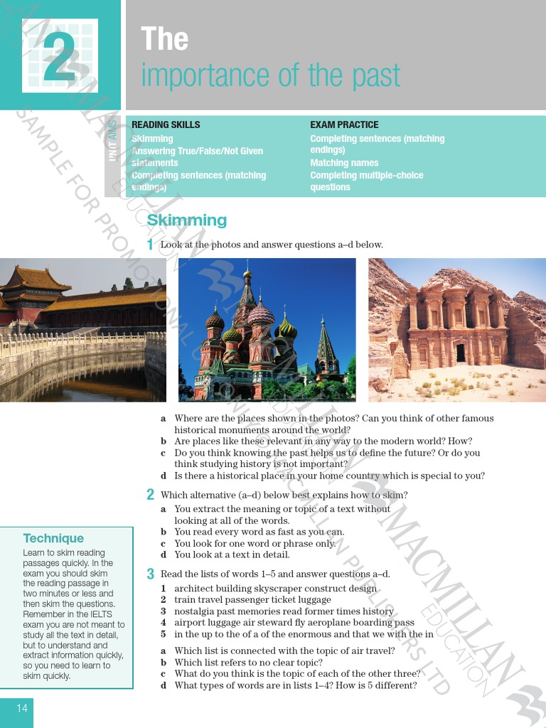 Skimming and Answering Questions About Historical Monuments and the ...