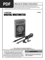 Cen-Tech Multimeter Manual PDF | PDF | Capacitor | Bipolar Junction ...