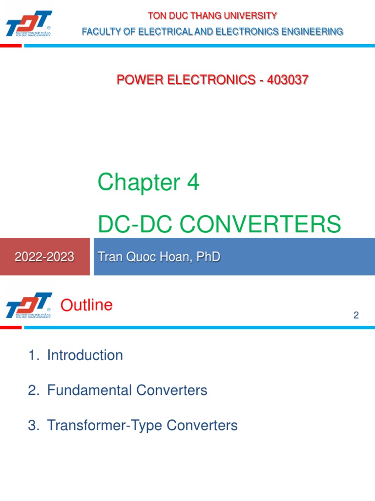 Chapter 4 - DC-DC Converters | PDF