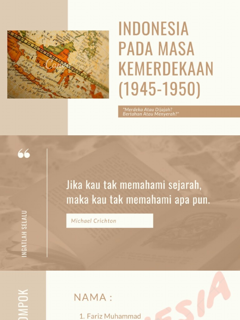 Ips Indonesia Pada Masa Kemerdekaan | PDF