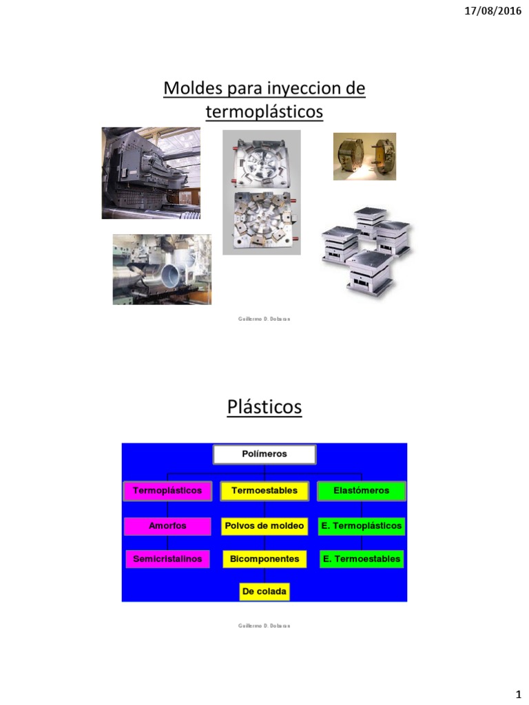 Moldes de Inyección Termoplásticos | PDF | Materiales de construcción ...