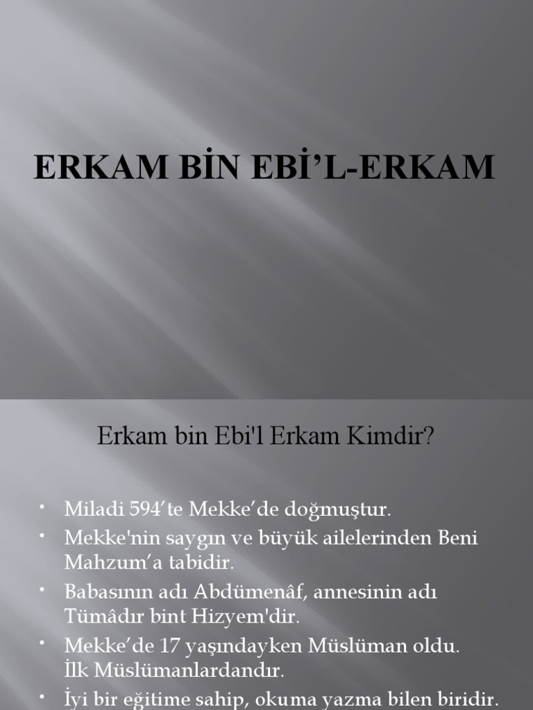 Erkam B. Ebi'L-Erkam.1 | PDF