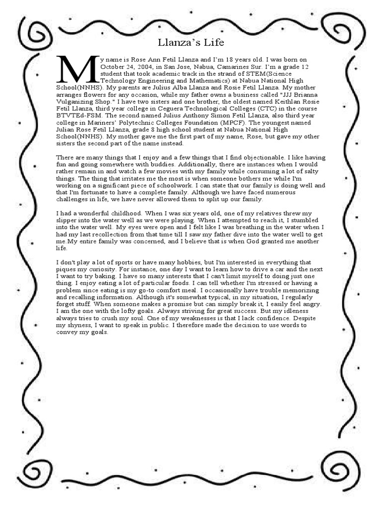 My Autobiography | PDF