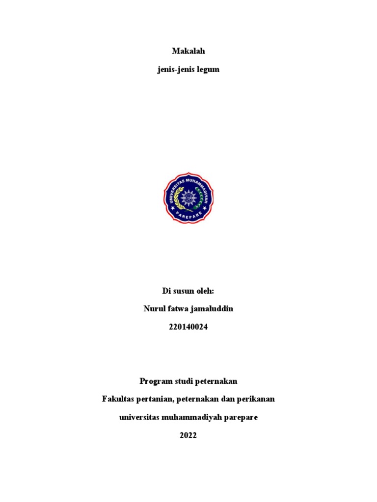 Jenis-jenis Legum untuk Pakan Ternak | PDF