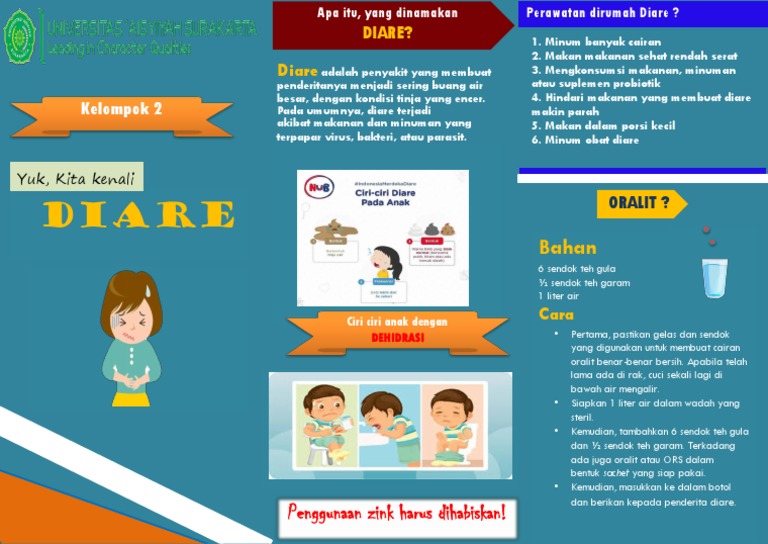 Leaflet Diare | PDF | Kesehatan Holistik | Gaya Hidup