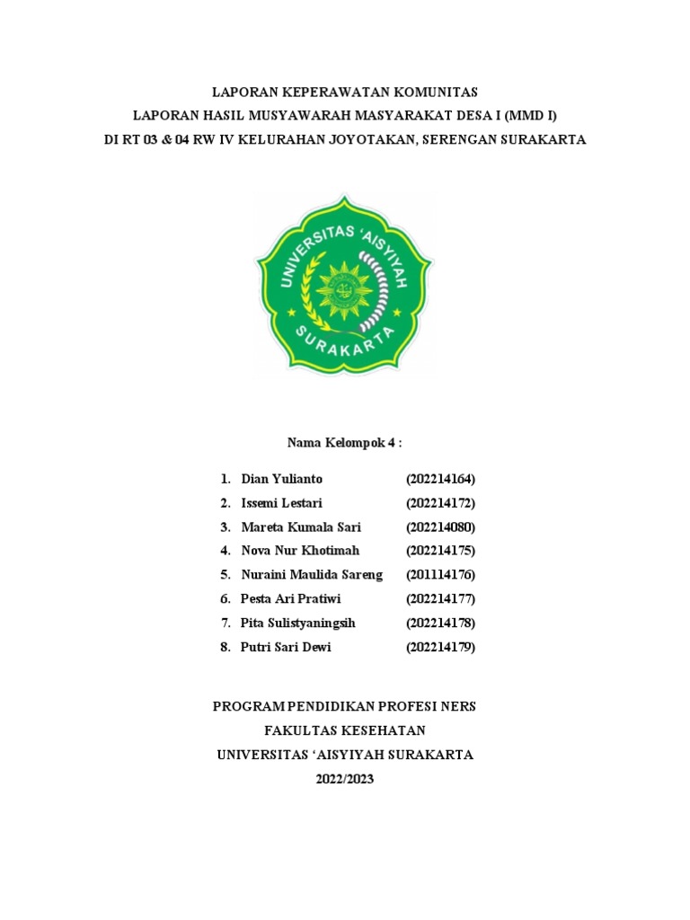 Laporan Hasil MMD 1-1 | PDF