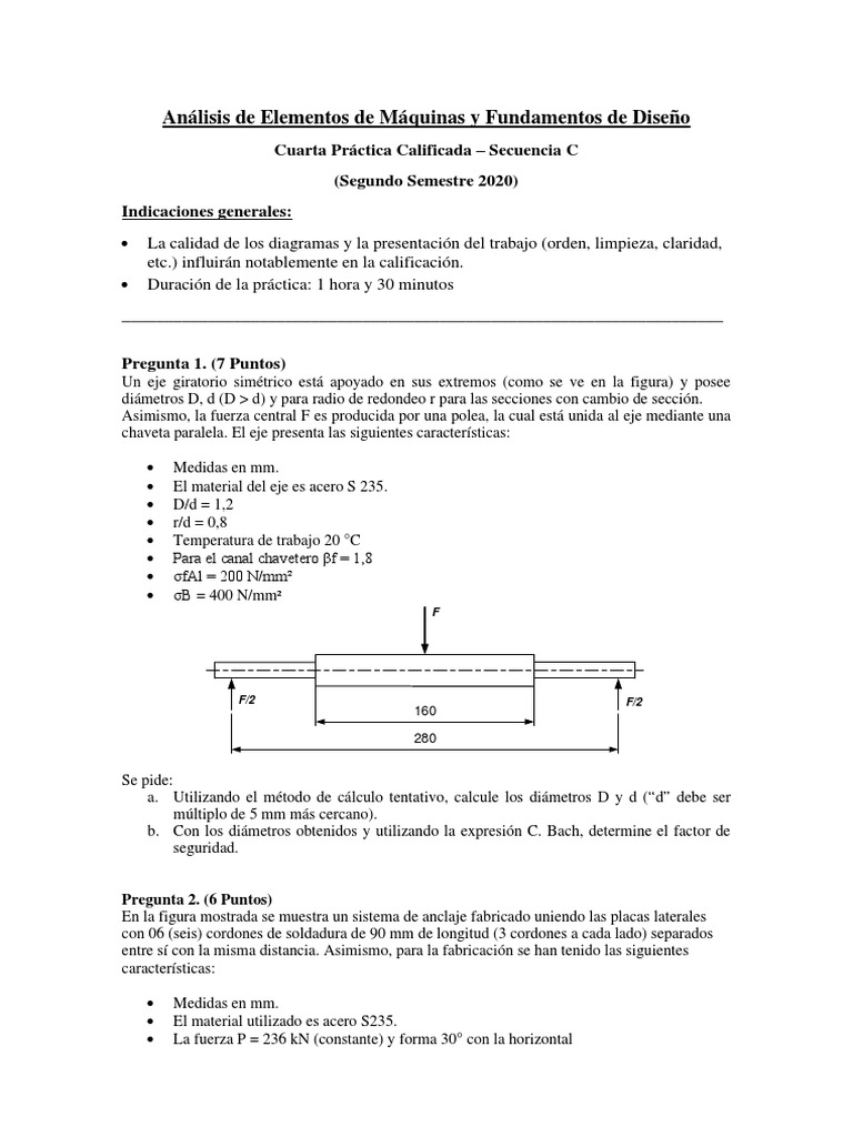 S15.s2 - Cuarta Práctica Calificada 2020-2 - Secuencia C | PDF | Soldadura | Construcción