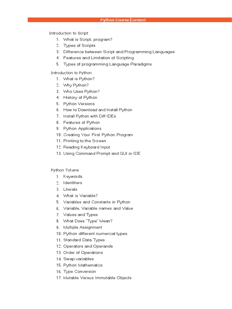 WebGurukul Python Syllabus | Download Free PDF | Python (Programming ... WebGurukul Python Syllabus | Download Free PDF | Python (Programming ...