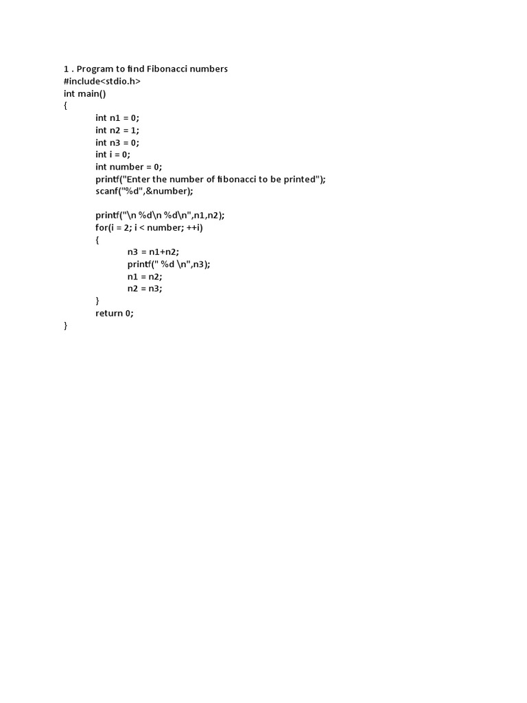 100 C Programs | PDF | Pointer (Computer Programming) | Area