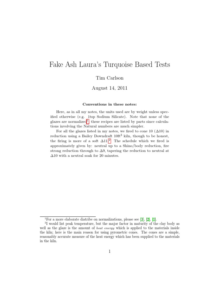 Fake Ash Laura's Turquoise Based Tests | PDF | Oxide | Iron