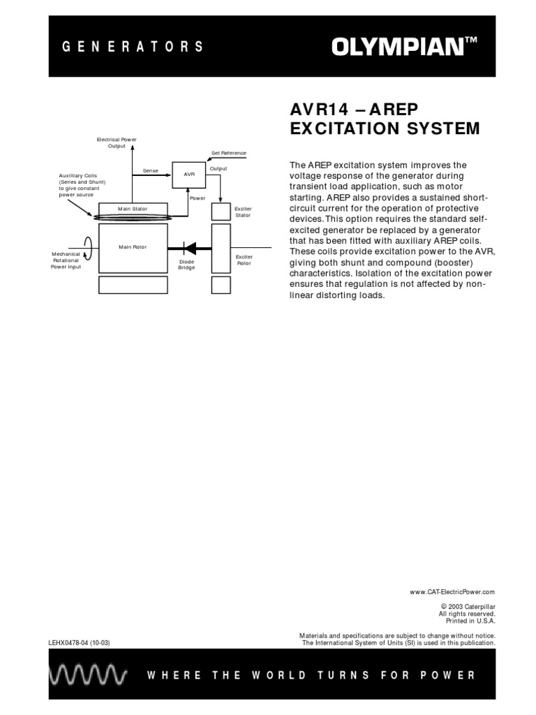 LEHX0478-04 (1) Arep | PDF | Electric Generator | Electronic Engineering