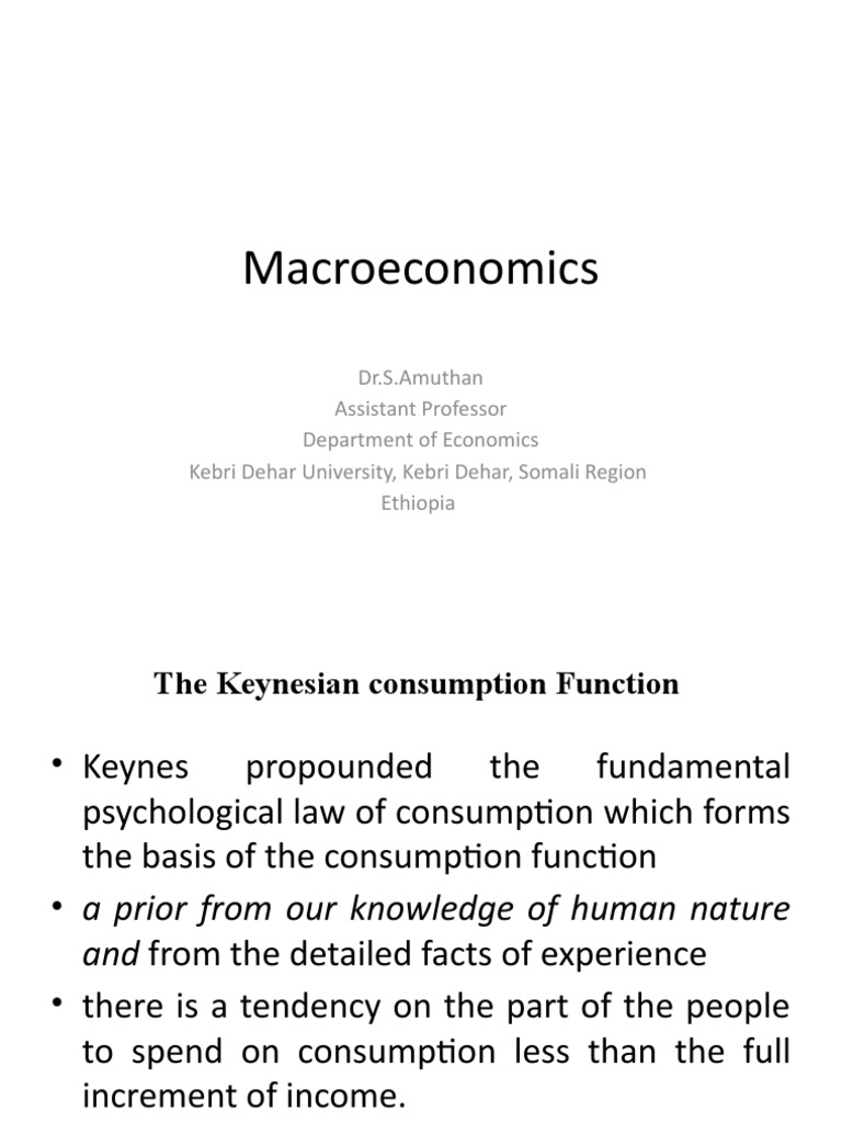 Key Concepts in Consumption Theory | PDF | Consumption (Economics ...