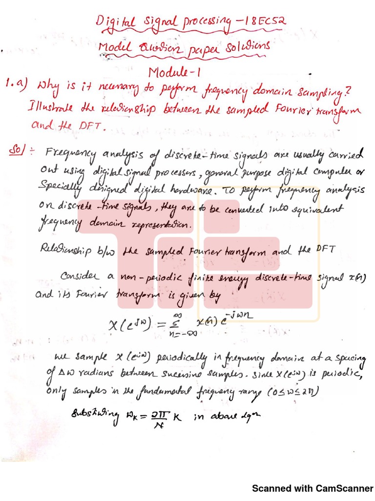 18EC52-Solved Model QP - 20210220114600 | PDF