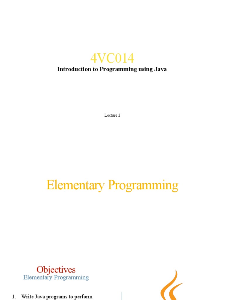 3.elemntary Programing Part 1 | PDF | Data Type | Variable (Computer ...