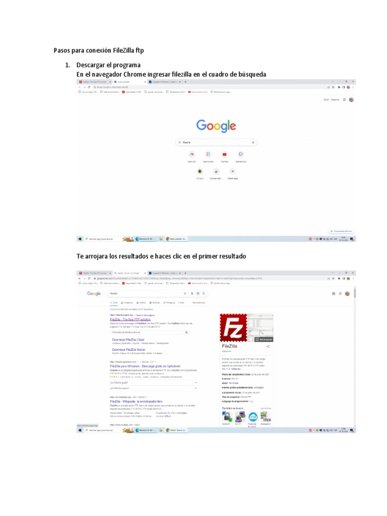 Guía para Conectar FileZilla FTP | PDF
