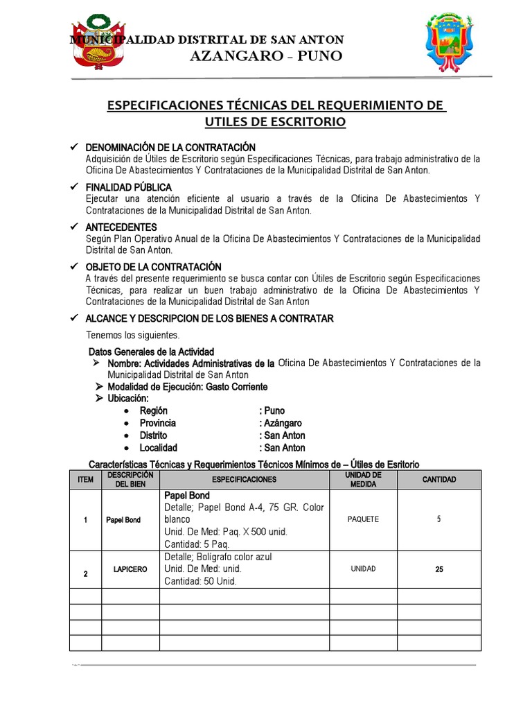 Modelo Ee - Tt. Utiles de Escritorio | PDF
