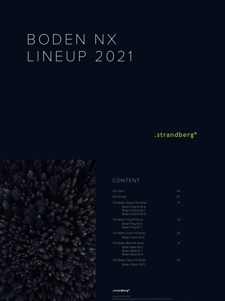 Strandberg Boden NX Brochure | PDF | Guitars | String Instruments