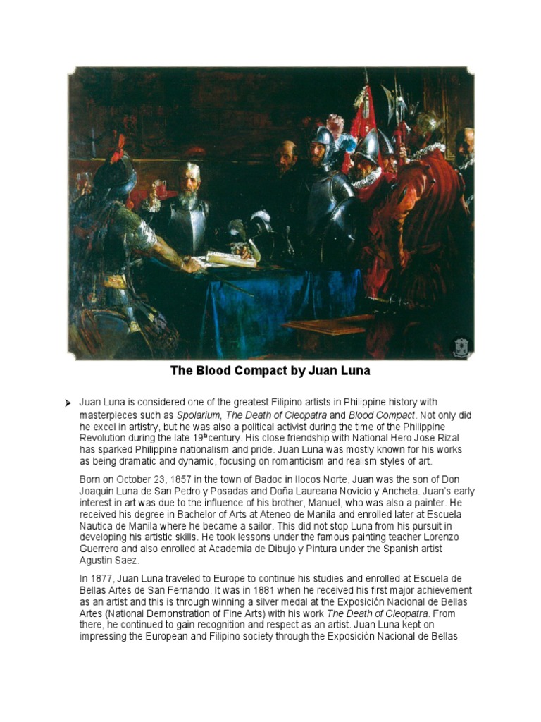 The Blood Compact by Juan Luna | PDF | Philippines