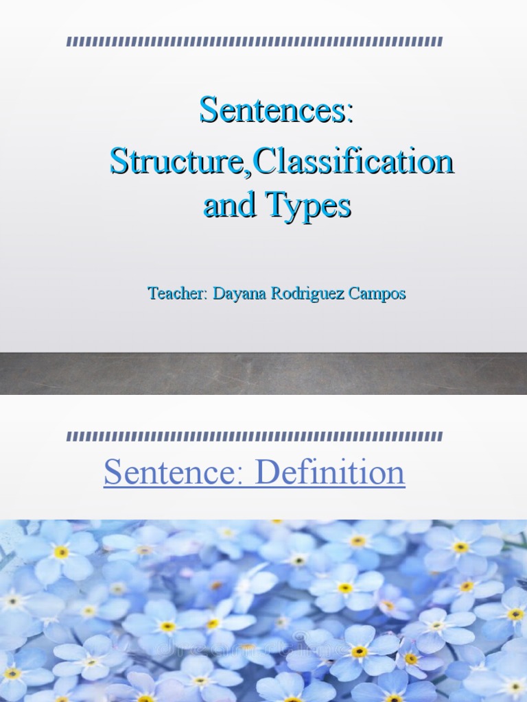 Sentence Structure Types | PDF | Subject (Grammar) | Sentence (Linguistics)