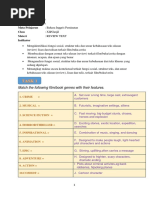 LKPD Work Sheet Descriptive Text Kelas X Sma | PDF | Adverb | Linguistics