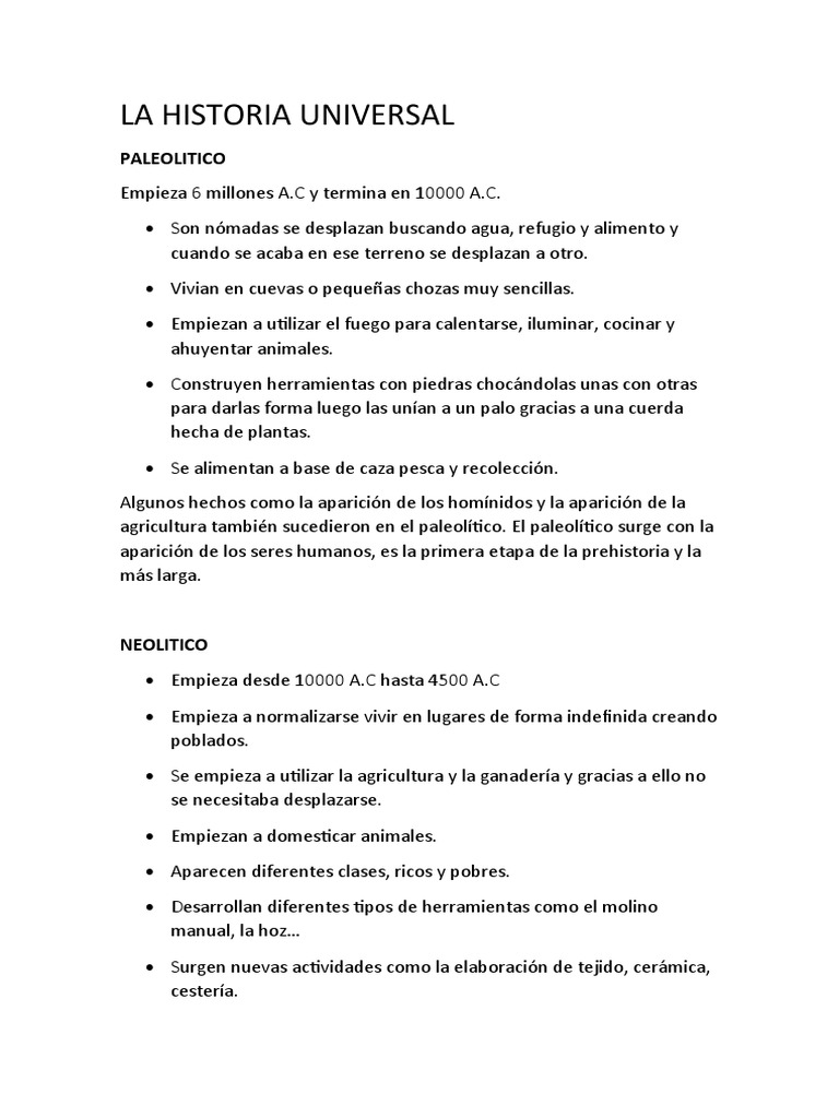 La Historia Universal | PDF