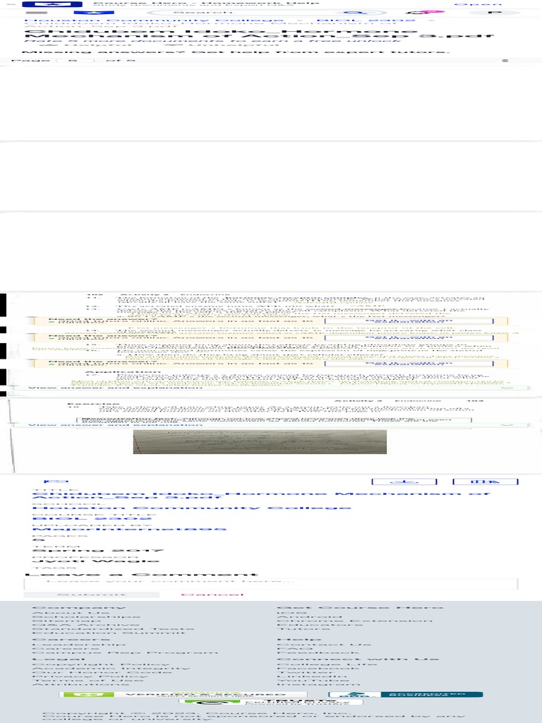 Chidubem Idoko - Hormone Mechanism of Banana Action - Sep 3 PDF | PDF | Hormone | Organic Compounds