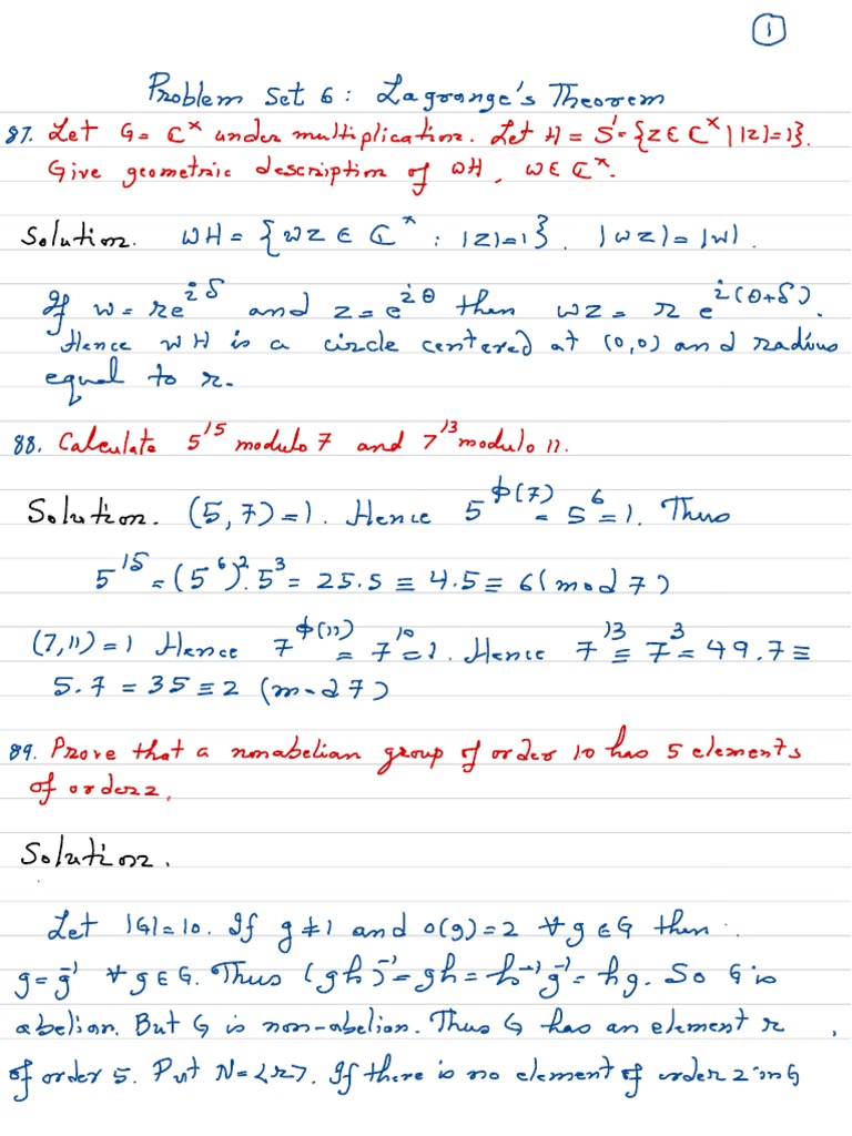 6 Problem Set | PDF | Group (Mathematics) | Mathematical Concepts 6 Problem Set | PDF | Group (Mathematics) | Mathematical Concepts