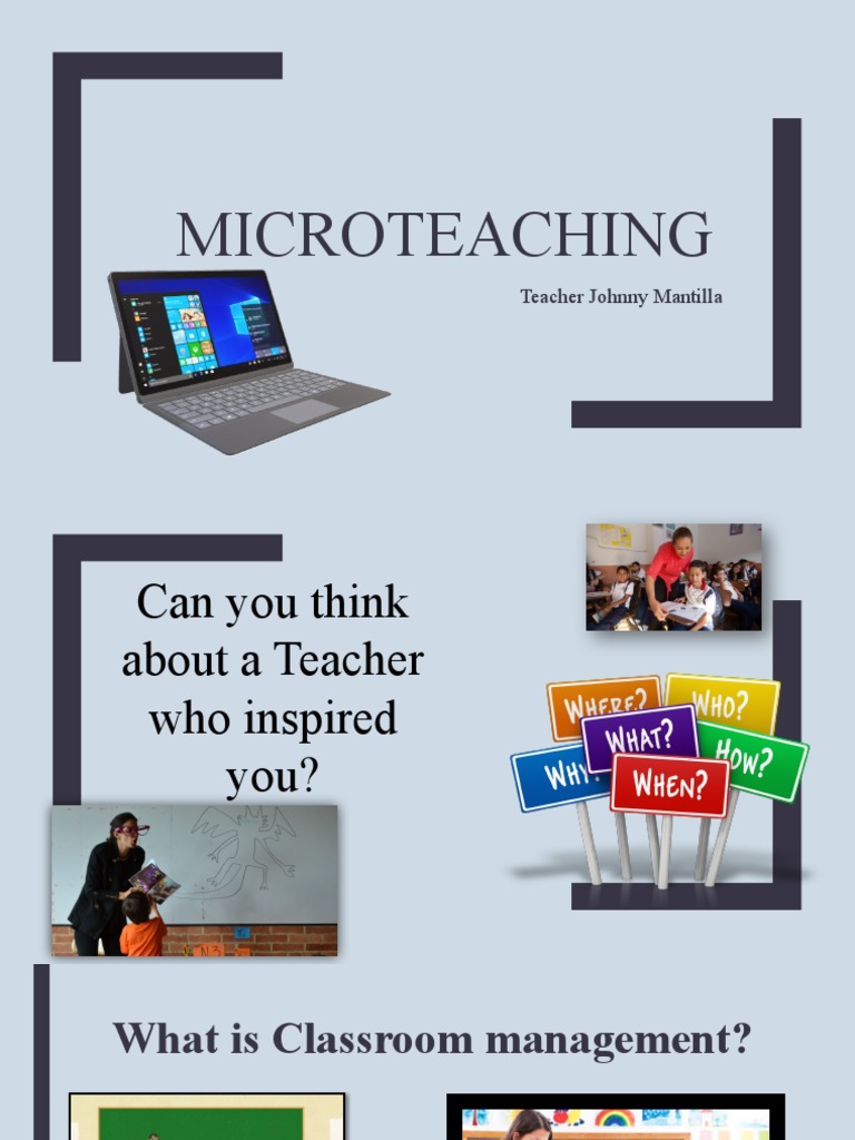 Microteaching | PDF | Classroom Management | Classroom