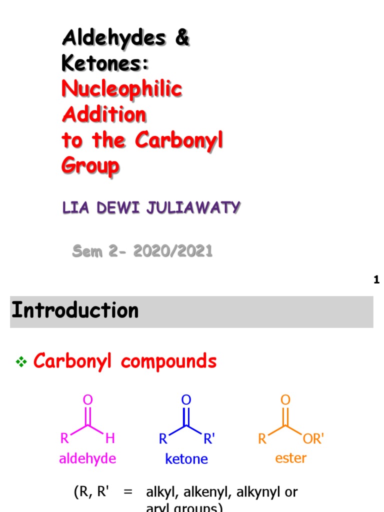 Nomenclature and Reactions of Aldehydes & Ketones | PDF | Aldehyde | Ketone